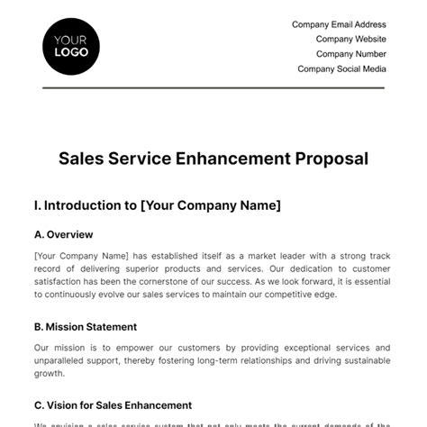 Free Sales Proposal Templates Editable And Printable