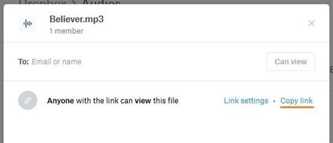 How To Get Native Or Permanent Link For Dropbox Files • Bydik