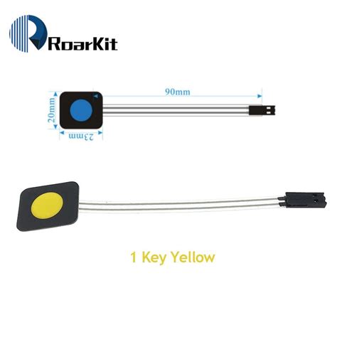 1 2 3 4 5 key button membrane switch 3 4 4x5 matrix array keyboard 1x6 keypad with led control