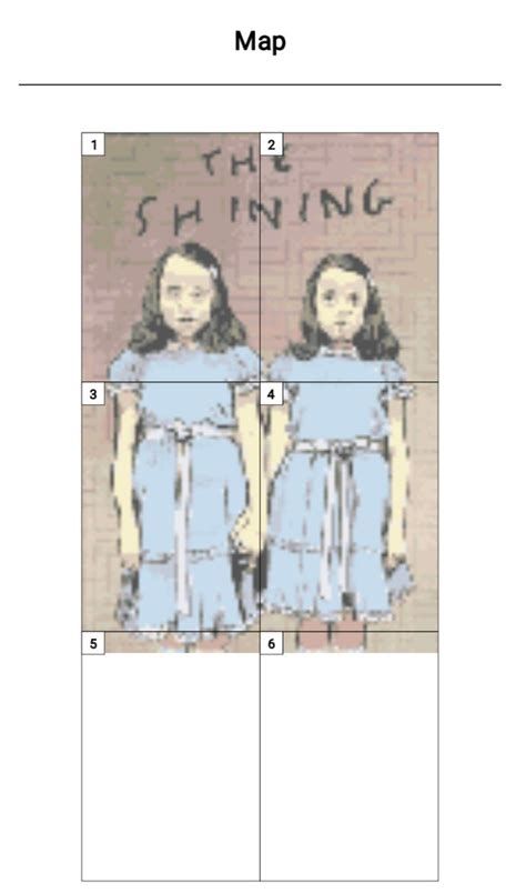 Redrum With Grady Twins Horror Cross Stitch Pattern Halloween Movie