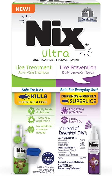 Nix Lice Treatment And Prevention Kit Ultra Lice Treatment