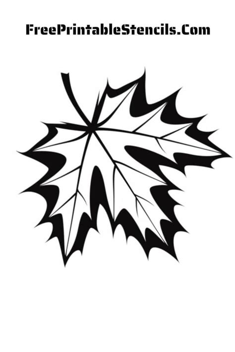 Free Printable Maple Leaf Stencils And Designs In 2025 Leaf Stencil