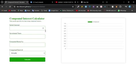 New Project Compound Interest Calculator Bhoomi Gupta Posted On The Topic Linkedin