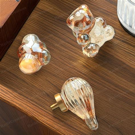 Glass Cabinet Knobs Etsy