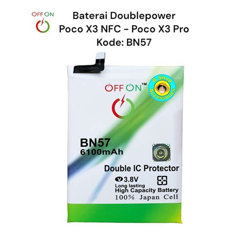 Jual Baterai Batre Doublepower Poco X NFC Poco X Pro BN Battery Shopee Indonesia