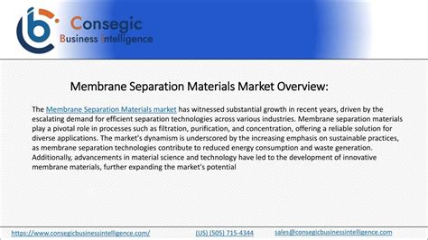 Ppt Membrane Separation Materials Market Industry Analysis Growth