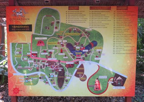 Vrindavana Forest Map Govardhan Eco Village