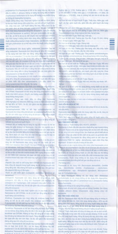 Thu C Fluconazole Mg I U Tr Nhi M N M Candida