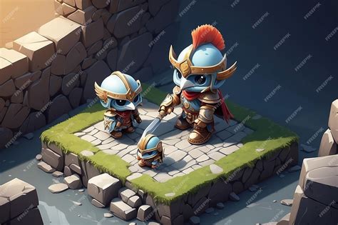 Premium Photo Very Detailed Tiny Cute Gladiator