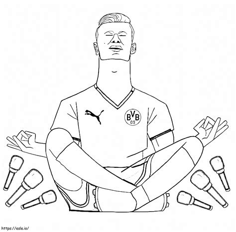 Erling Haaland Para Imprimir Gratis Para Colorear