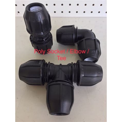 Pn16 Poly Coupler Poly Socket Poly Equal Elbow Poly Equal Tee Poly Socket Elbow Tee 20mm 25mm