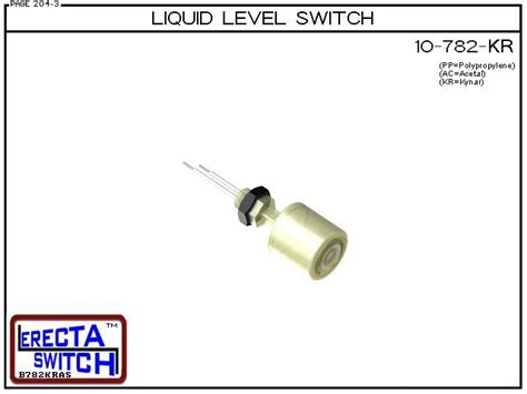 10 782 Kr Level Switch Pvdf Kynar Compac Industrial Sensor Solutions
