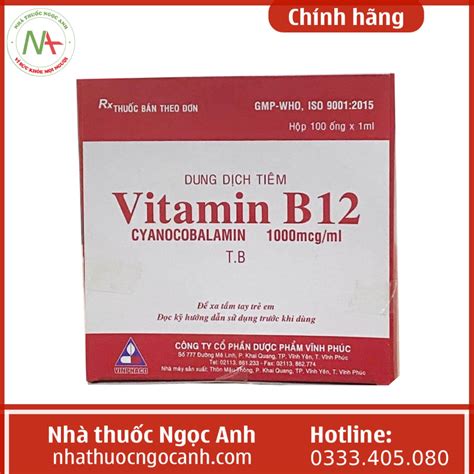 Thuốc Vitamin B12 1000mcgml Vinphaco Có Tác Dụng Gì Giá Bao Nhiêu