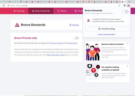 Update Hyperlink Color In Braverewards Page · Issue 27546 · Brave