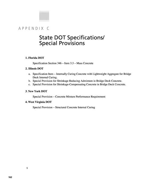 Nysdot Standard Specifications For Highway Construction