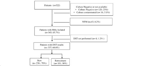 Flow Chart Of Patients Included In The Study Mtbc Mycobacterium