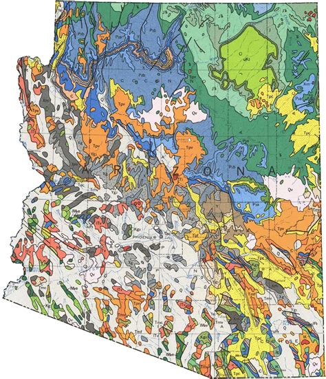 Arizona Geologic Map •
