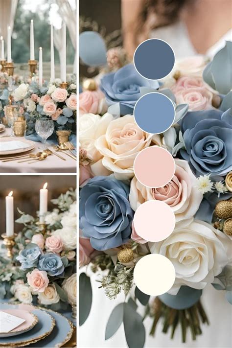 Dusty Blue And Pink Wedding Stunning Dusty Blue Dusty Pink And Gold