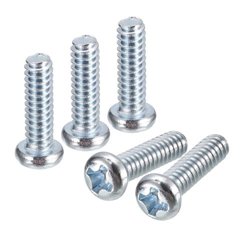 6 32x12 Pan Head Phillips Machine Screws 50 Pack Zinc Plated Carbon