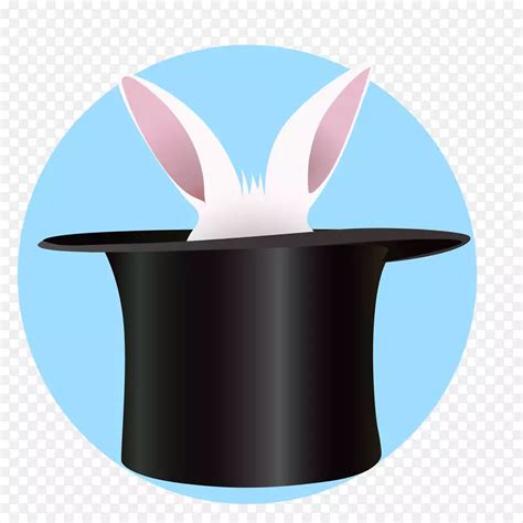 卡通魔法帽里的小兔子png图片素材下载图片编号yngpdawq 免抠素材网