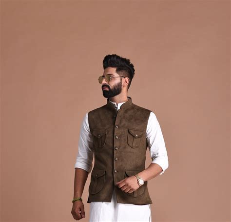 Four Pocket Half Jacket In Suede Leather Fabric Jacket At ₹ 2999piece