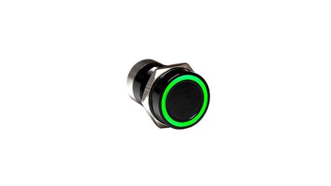 Mc16mobgr Bulgin Capacitive Switch Momentary No Illuminated Green Red Ip68 Ip69k Black