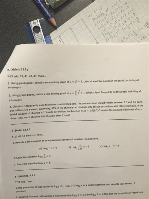 Solved Using Graph Paper Sketch A Nice Looking Graph Of Y Chegg