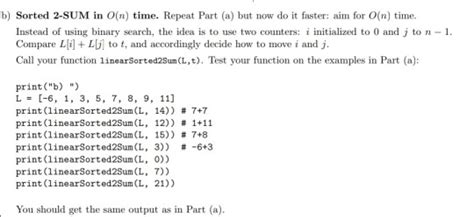 solved problem 3 sorted 2 sum 3 sum recall the 2 sum