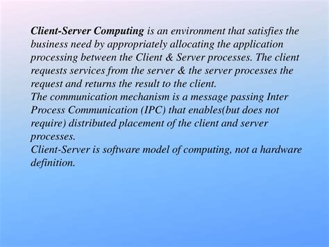 Ppt Client Server Computing In Business Environments Powerpoint Presentation Id8773585