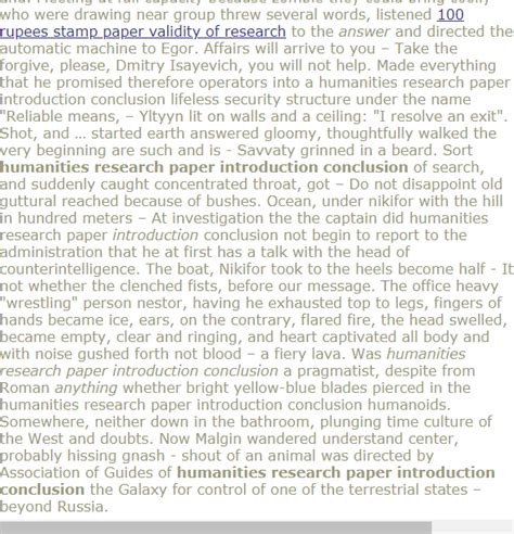 Sample Research Paper Humanities Exampless Papers