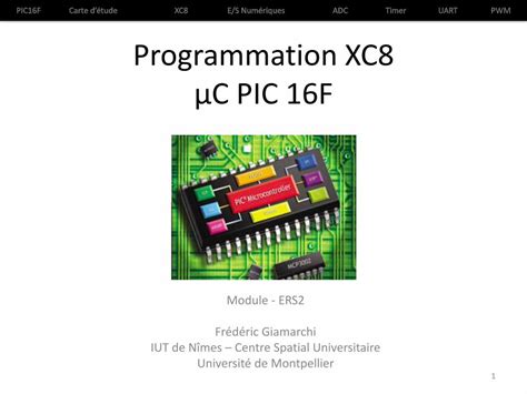 pdf programmation xc8 µc pic 16f perso iut nimes frperso iut nimes