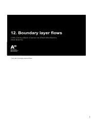 Understanding Boundary Layer Flows In Fluid Mechanics Course Hero