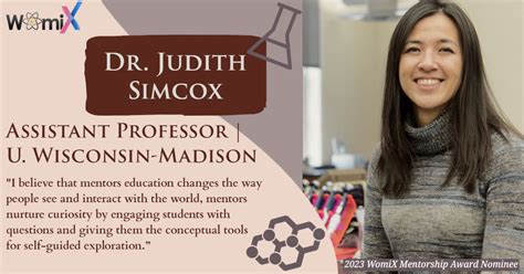 Dr Judith Simcox Is Another Of Our 2023 Womix Mentorship Award