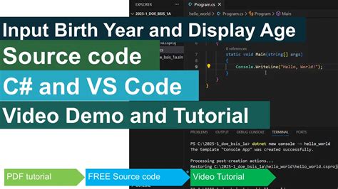 Input Birth Year And Display Age In Csharp