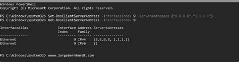 How To Set Primary And Secondary Dns Server Addresses With Powershell