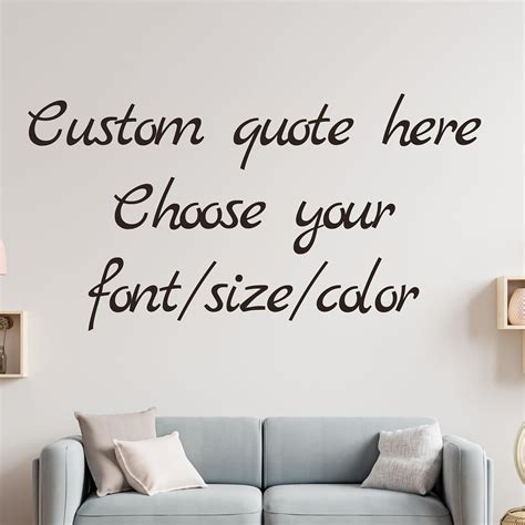 Custom Quote Wall Decals Personalized Vinyl Lettering