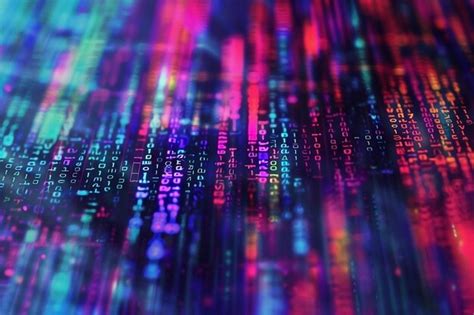 Colorful Code Lines On Black Background Displayed On Computer Screen