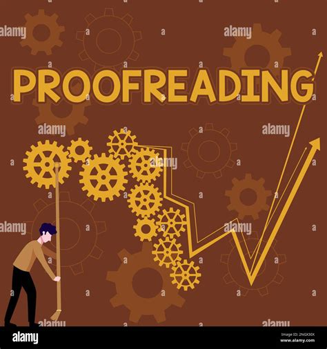 Hand Writing Sign Proofreading Concept Meaning Act Of Reading And Marking Spelling Grammar And