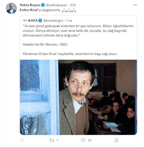 Erden Kıralın Ardından Çok Değerli Bir Kuşağın Parçasıydı