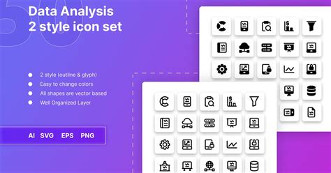 Data Analysis Icons Graphics Envato Elements