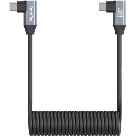 Smallrig Usb C Right Angled To Right Angled Coiled Data Cable Emaging Pixels