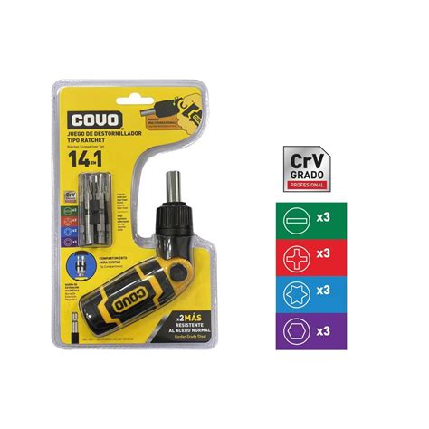 Covo 14 In 1 Ratchet Screwdriver Set Cv Rsdset 3 K Ban Hardware