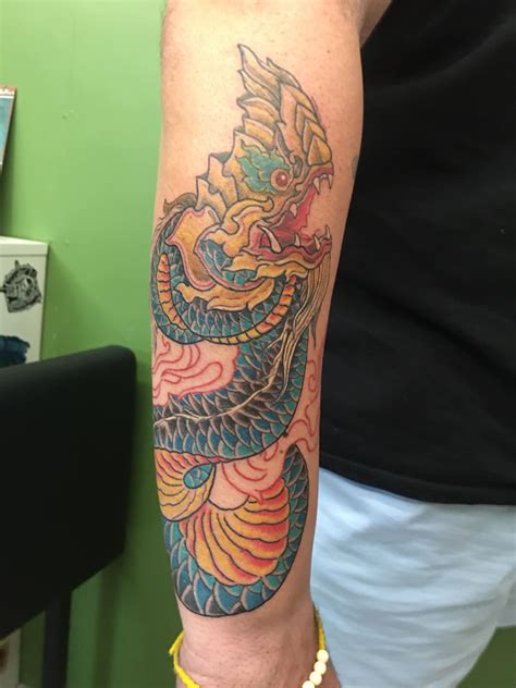 Thai Naga Tattoos Elvin Tattoo Thai Serpent Phaya Naga”