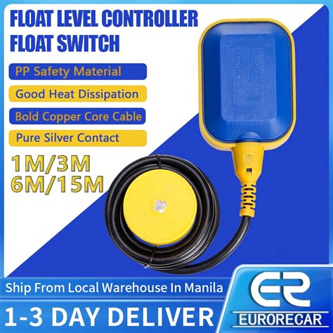 Float Level Control Switch Cable Liquid Fluid Water Level Controller Sensor For Submersible Pump