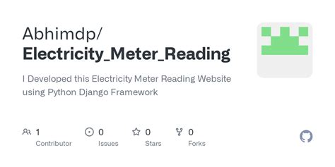 Github Abhimdp Electricity Meter Reading I Developed This