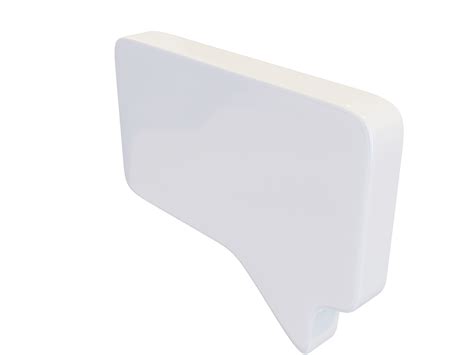 White Rectangular Dialog Bubble D Render PNG
