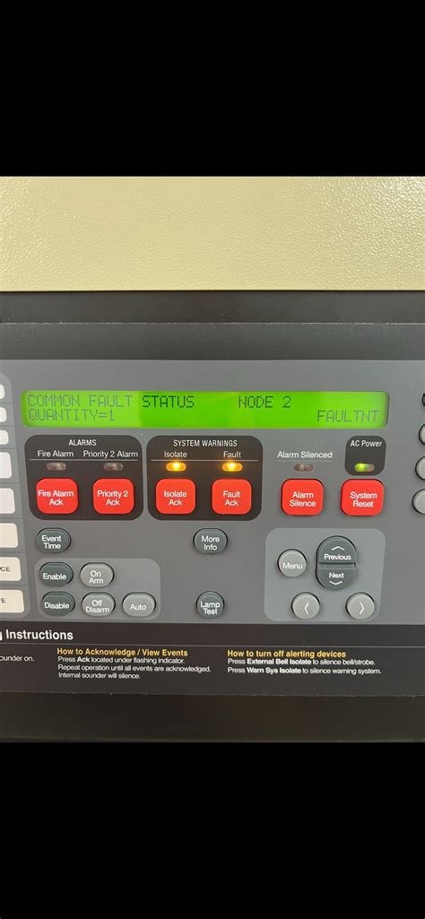 Simplex 4100es Node Faults Rfirealarms