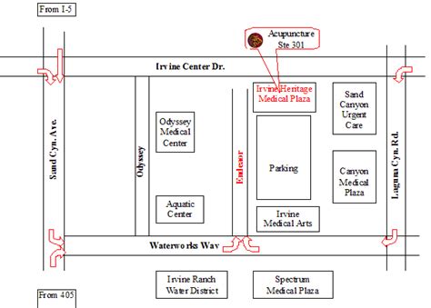 Irvine Clinic Endeavor Map And Directions Dragon Acupuncture And Herb