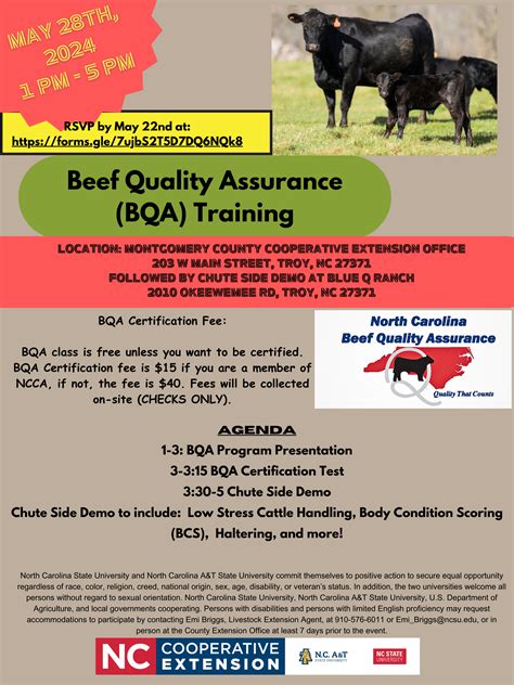 Beef Quality Assurance Bqa Training N C Cooperative Extension