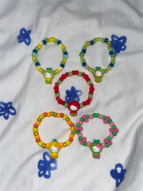 Hello Kitty Kandi Bracelets Etsy